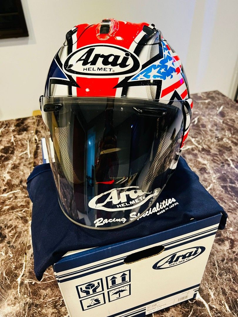 Arai VZ Ram Nicky Haden, Motorcycles, Motorcycle Apparel on Carousell