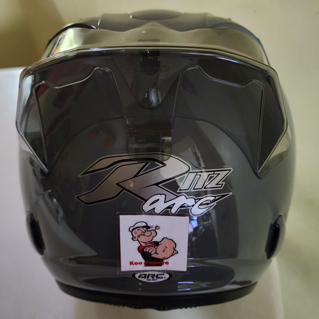 ARC RITZ HELMET NEW MODERN GREY COLOR, Motorcycles, Motorcycle ...