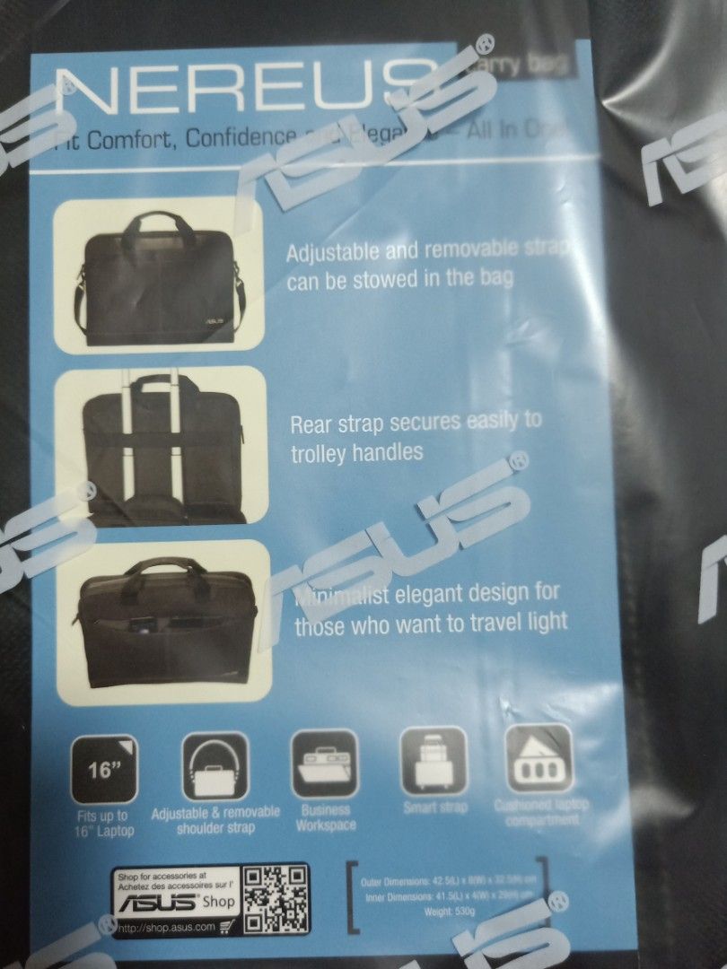 ASUS Nereus Carry Bag, Computers & Tech, Parts & Accessories, Laptop ...
