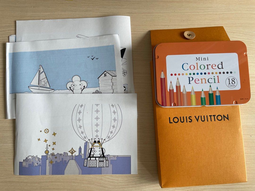 Authentic branded LV Louis Vuitton coloring set, Luxury, Accessories on ...