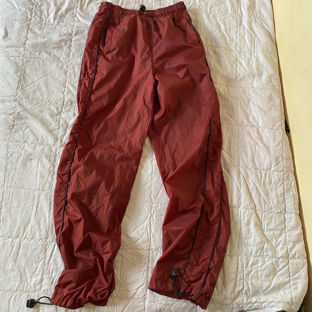 Baleno Red parachute pants y2k, Women's Fashion, Bottoms, Jeans on ...