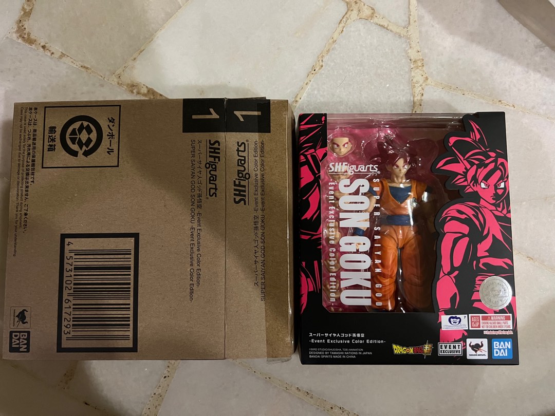 BANDAI SHF SH FIGUARTS SUPER SAIYAN GOD SON GOKU EVENT EXCLUSIVE ...