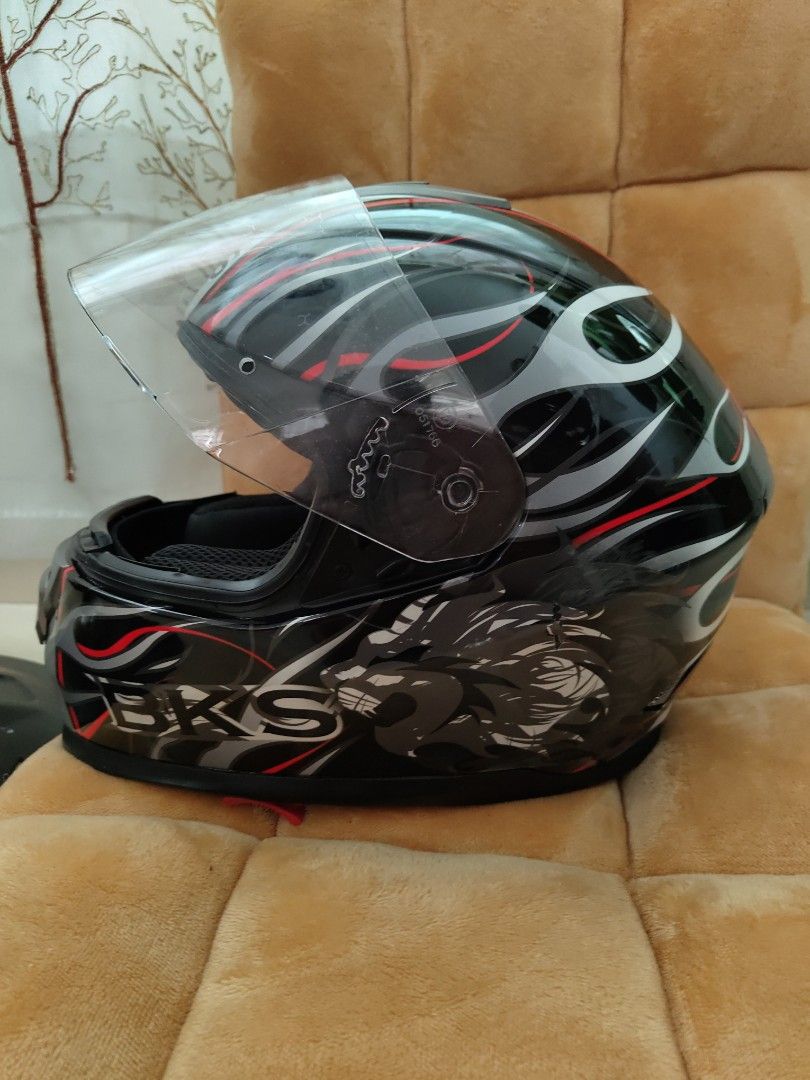 BKS helmet full face, Motorcycles, Motorcycle Accessories on Carousell