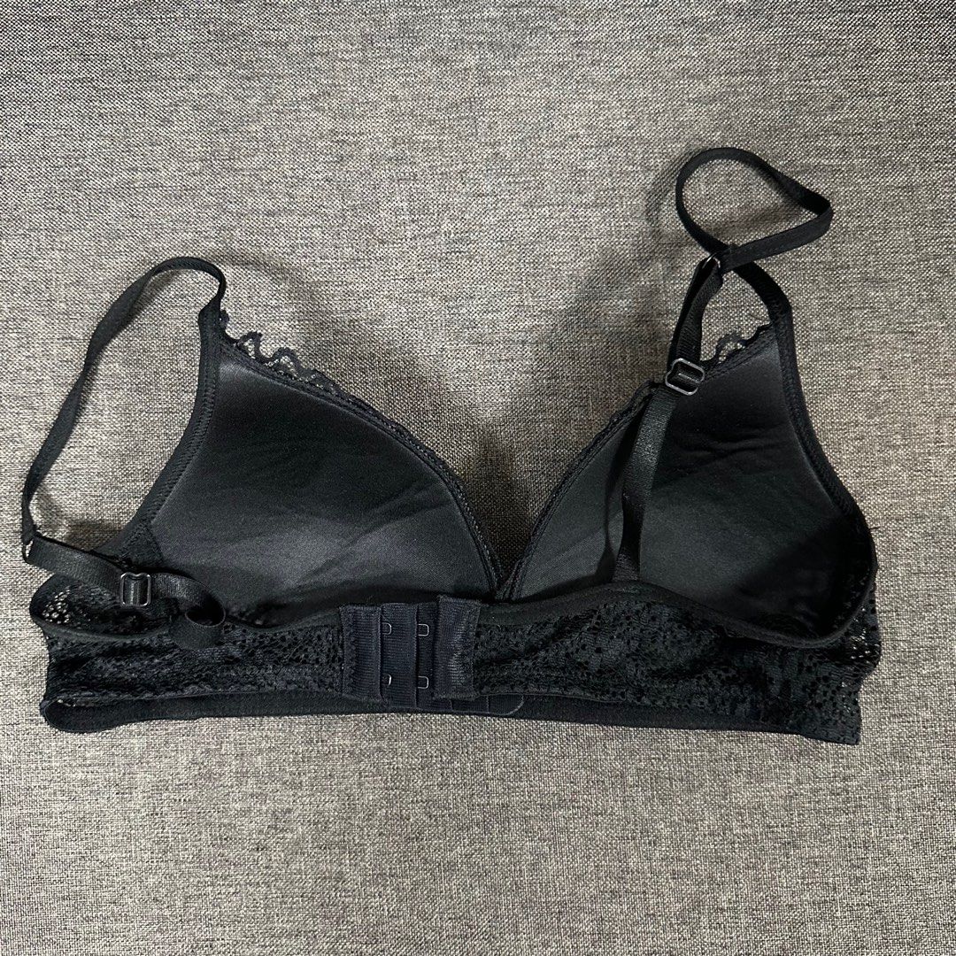 Black lace bralet, Women's Fashion, Tops, Sleeveless on Carousell