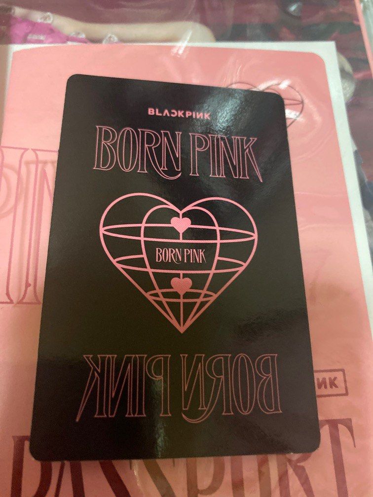 Blackpink Born Pink World Tour Merch - Jisoo Card, Hobbies & Toys, Memorabilia & Collectibles, K ...