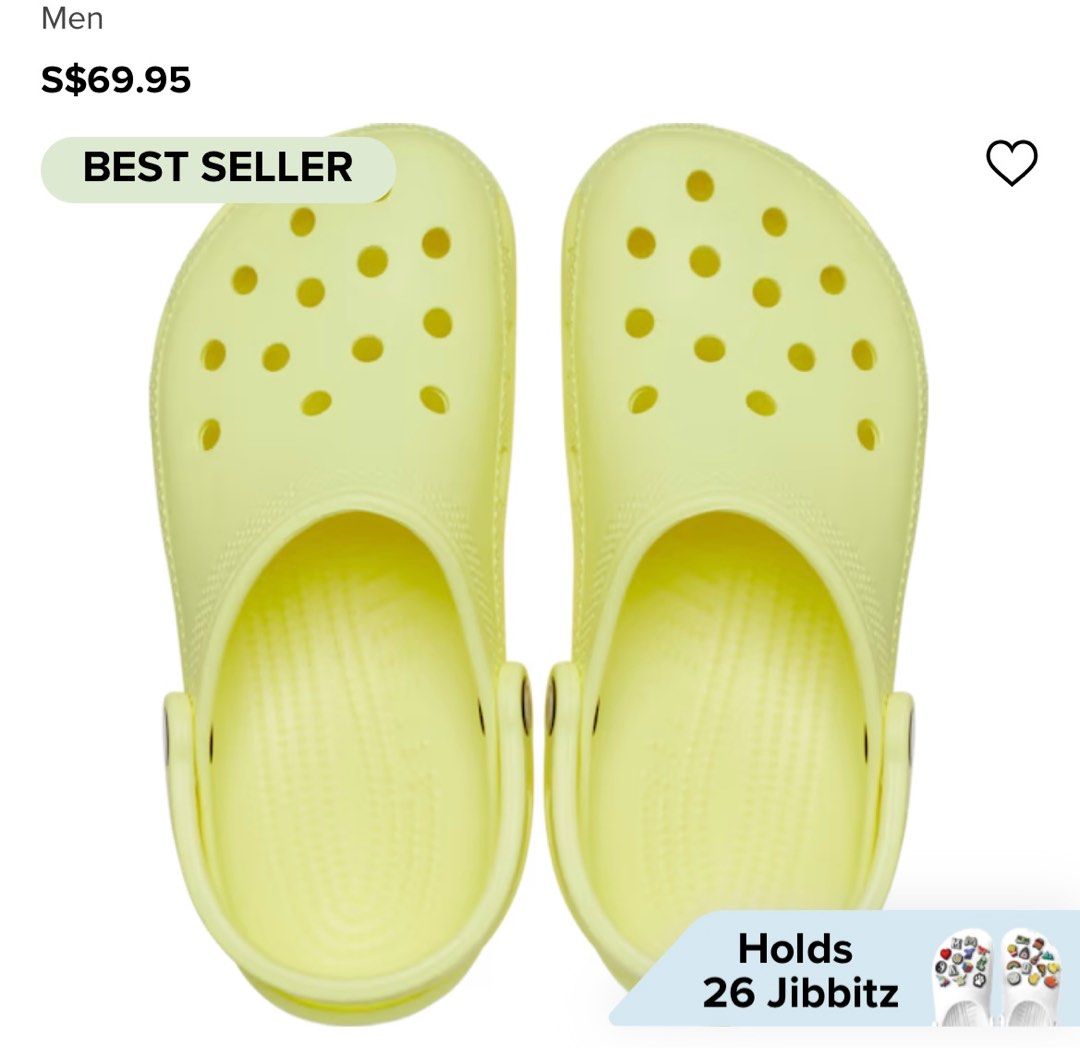 BNIB Classic Crocs - Citrus/Green Color, Men's Fashion, Footwear ...