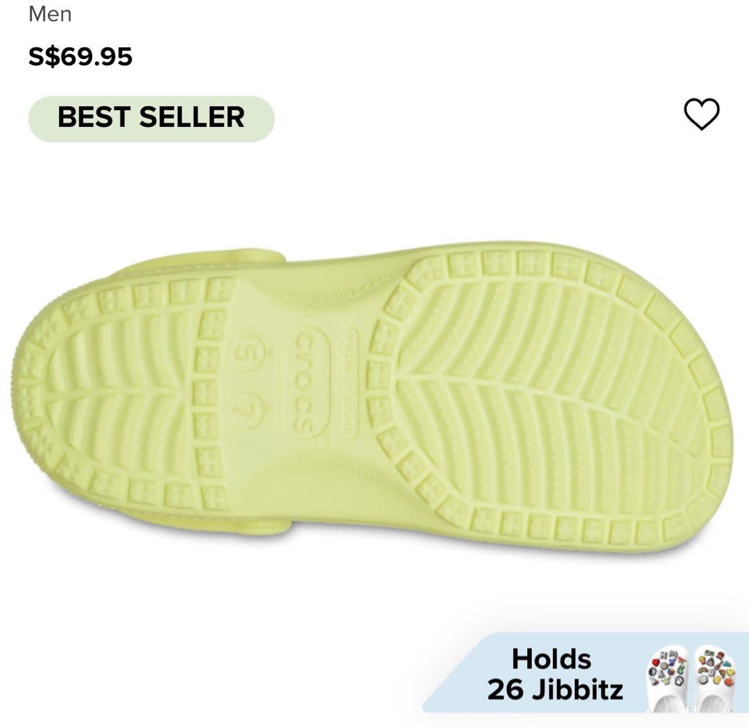 BNIB Classic Crocs - Citrus/Green Color, Men's Fashion, Footwear ...