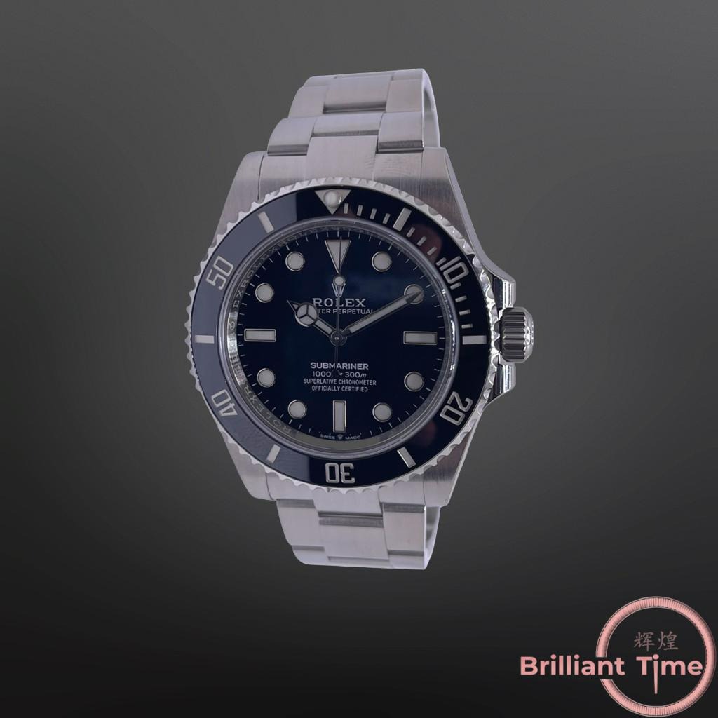*BNIB* Full Factory Sticker Rolex Oyster Submariner 41MM No Date 124060 ...