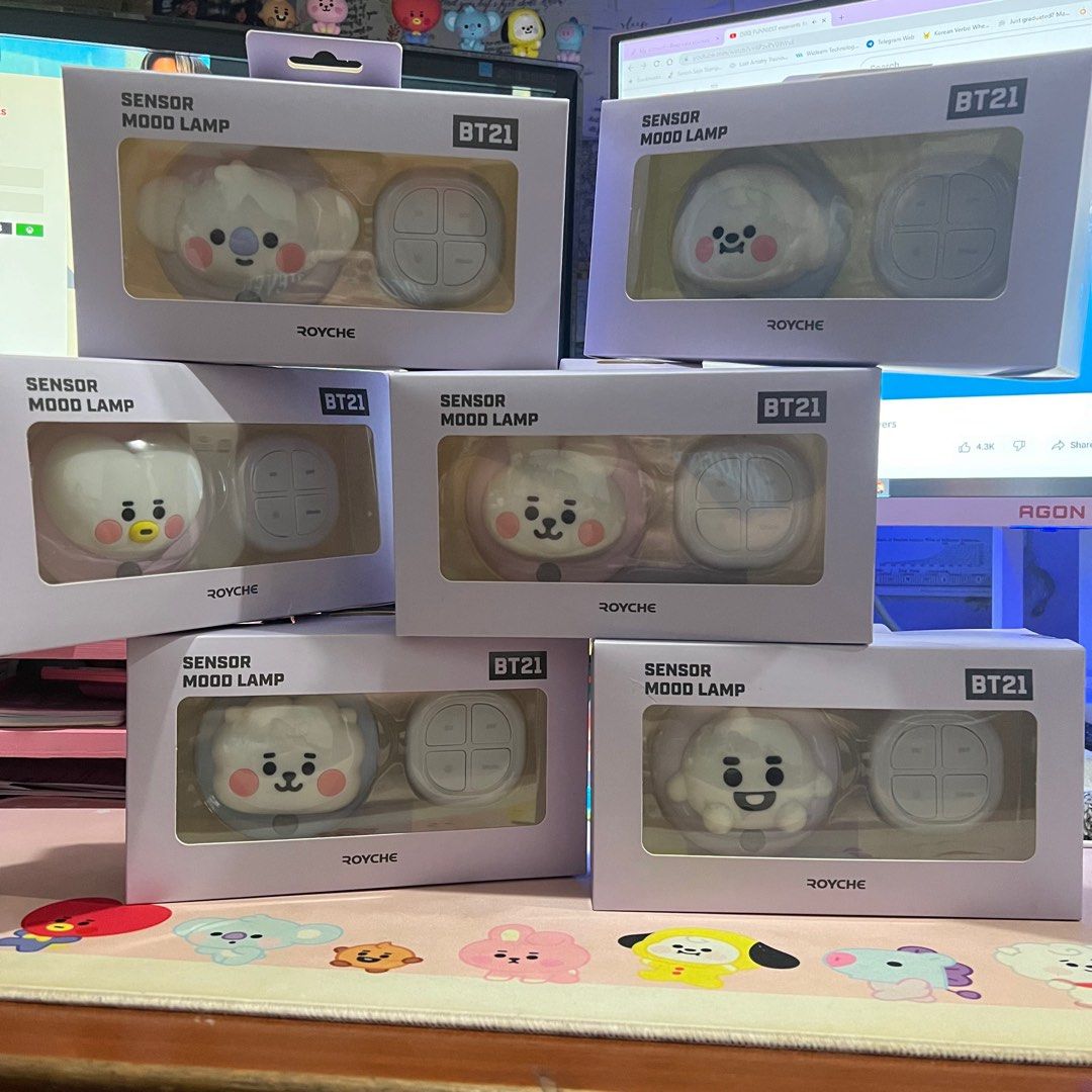 BT21 sensor mood lamp, Hobbies & Toys, Memorabilia & Collectibles, K ...