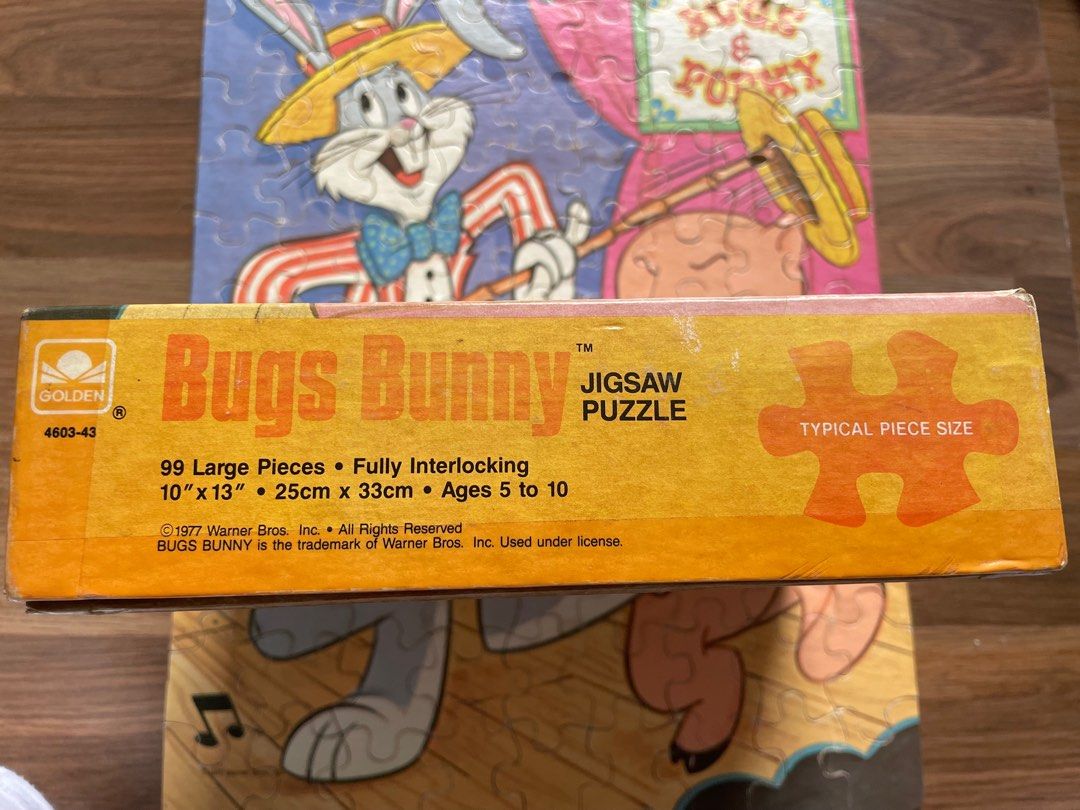 Bugs Bunny Jigsaw Puzzle 1977, Hobbies & Toys, Memorabilia ...
