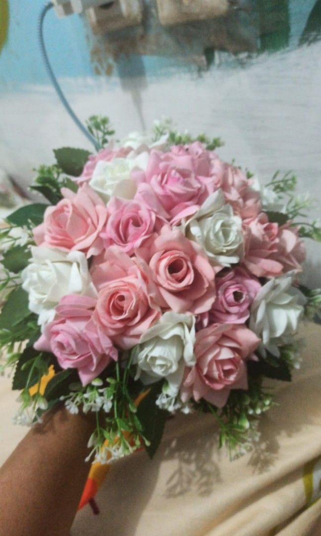 Buket Bunga Pengantin Wisuda Lamaran Ulang Tahun, Desain & Kerajinan ...
