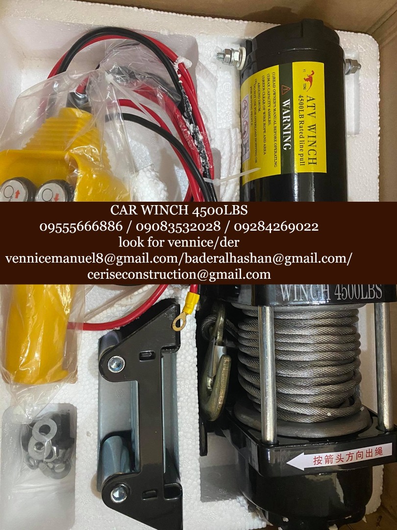CAR WINCH 4500LBS, Commercial & Industrial, Construction Tools ...
