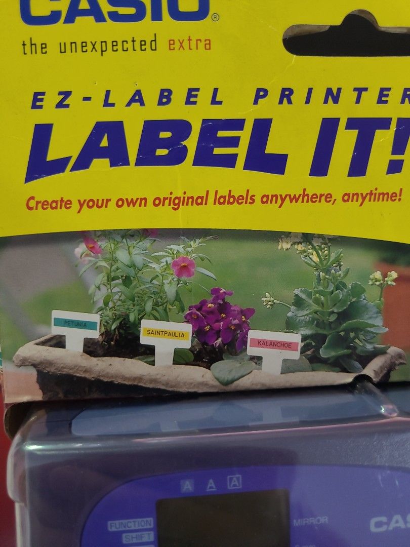 Casio EZ-Label Printer 9mm Black Ink, Computers & Tech, Printers ...