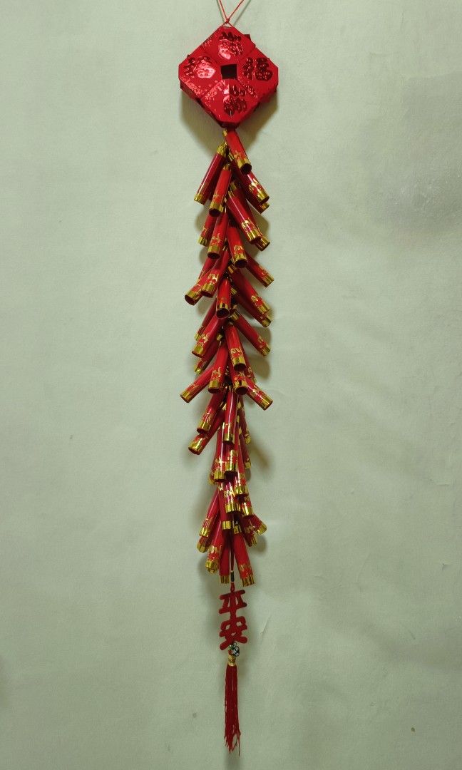 CNY decorations Fire crackers, Hobbies & Toys, Stationery & Craft ...