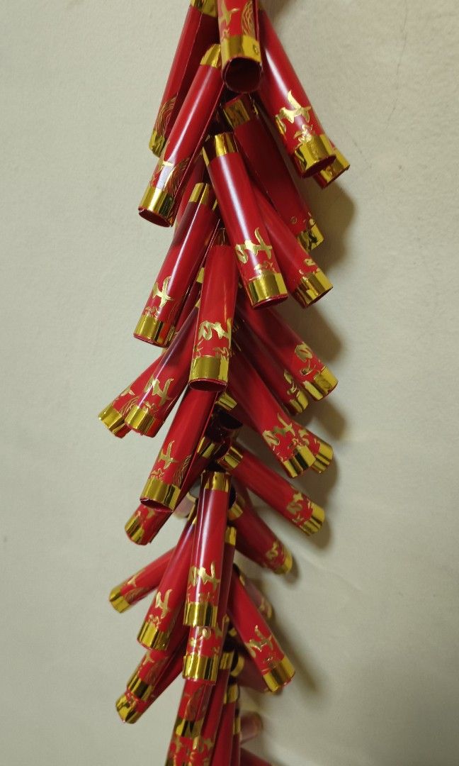 CNY decorations Fire crackers, Hobbies & Toys, Stationery & Craft ...