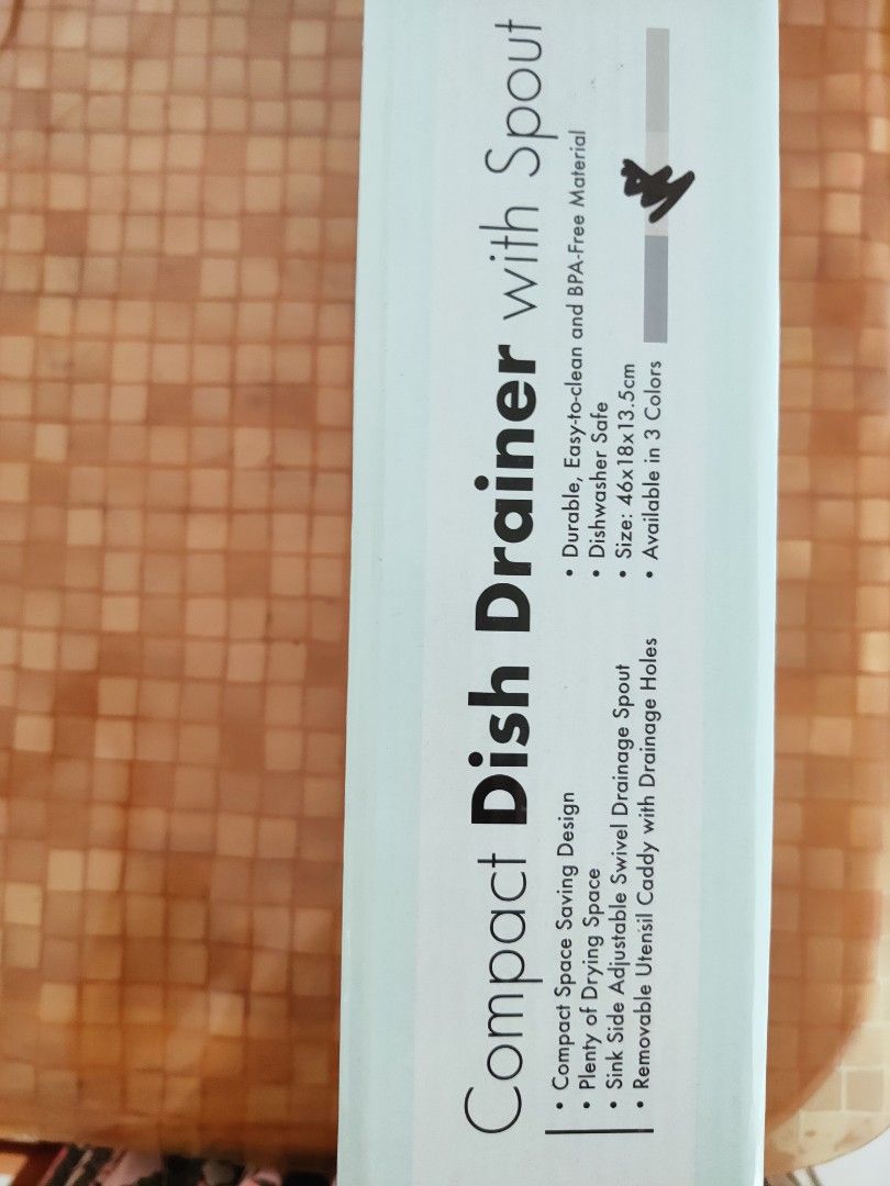 Compact Dish drainer with spout, Furniture & Home Living, Kitchenware ...