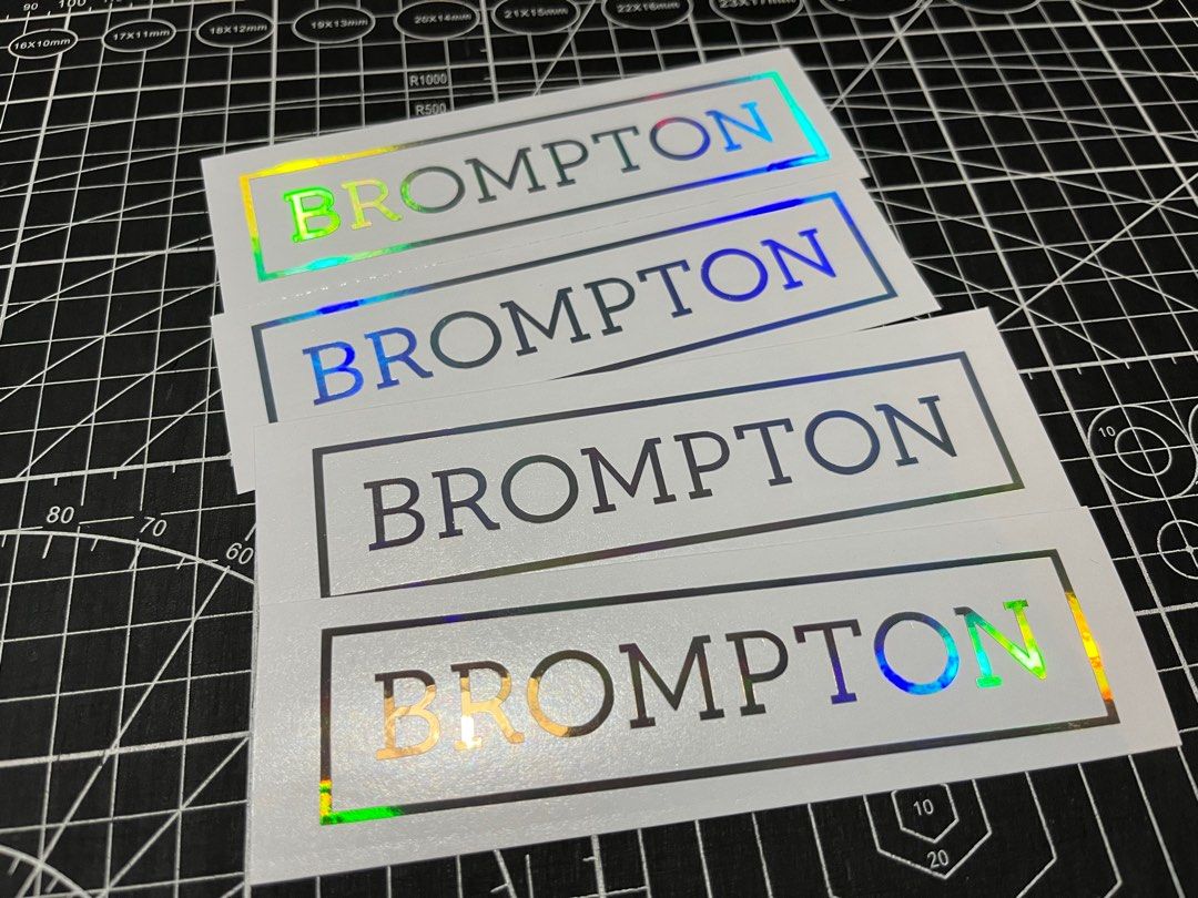 Custom BROMPTON/BROMPNOT Designs Stickers High Quality Vinyl Waterproof ...
