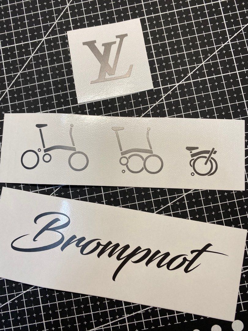 Custom BROMPTON/BROMPNOT Designs Stickers High Quality Vinyl Waterproof ...