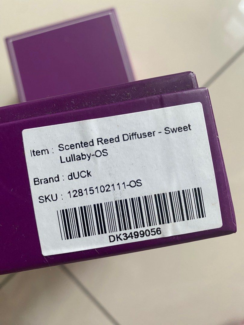 dUCk Scented Reed Diffuser - Sweet Lullaby, Furniture & Home Living ...