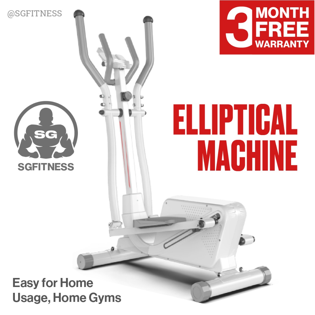 Elliptical Machine White, Home Gym Elliptical Machine, Walker Machine, Sports Equipment ...
