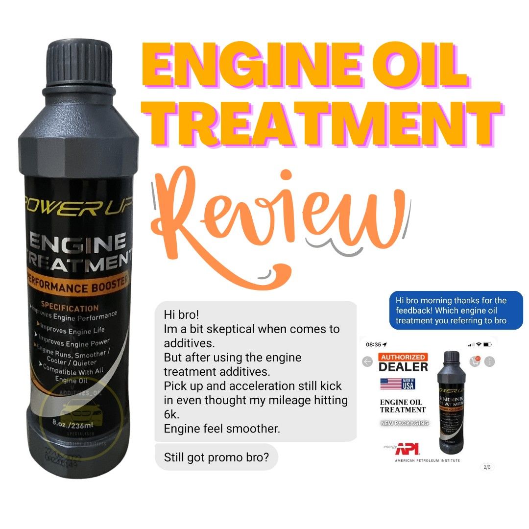 Engine oil treatment additives [ POWERUP], Car Accessories, Accessories ...