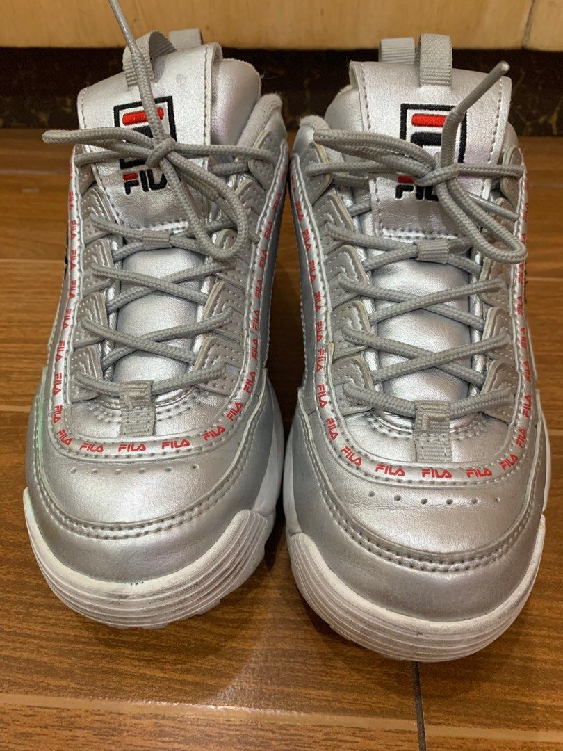 Fila Disruptor (Silver), Women's Fashion, Footwear, Sneakers on Carousell