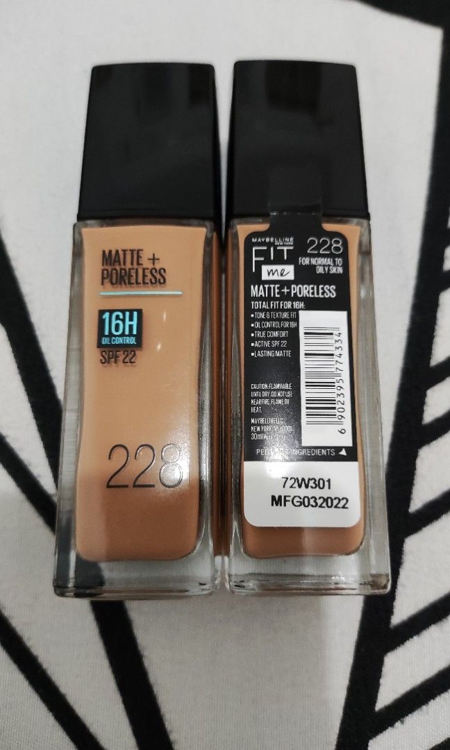 Fit Me Matte+ Poreless Foundation (30ml), Beauty & Personal Care, Face ...