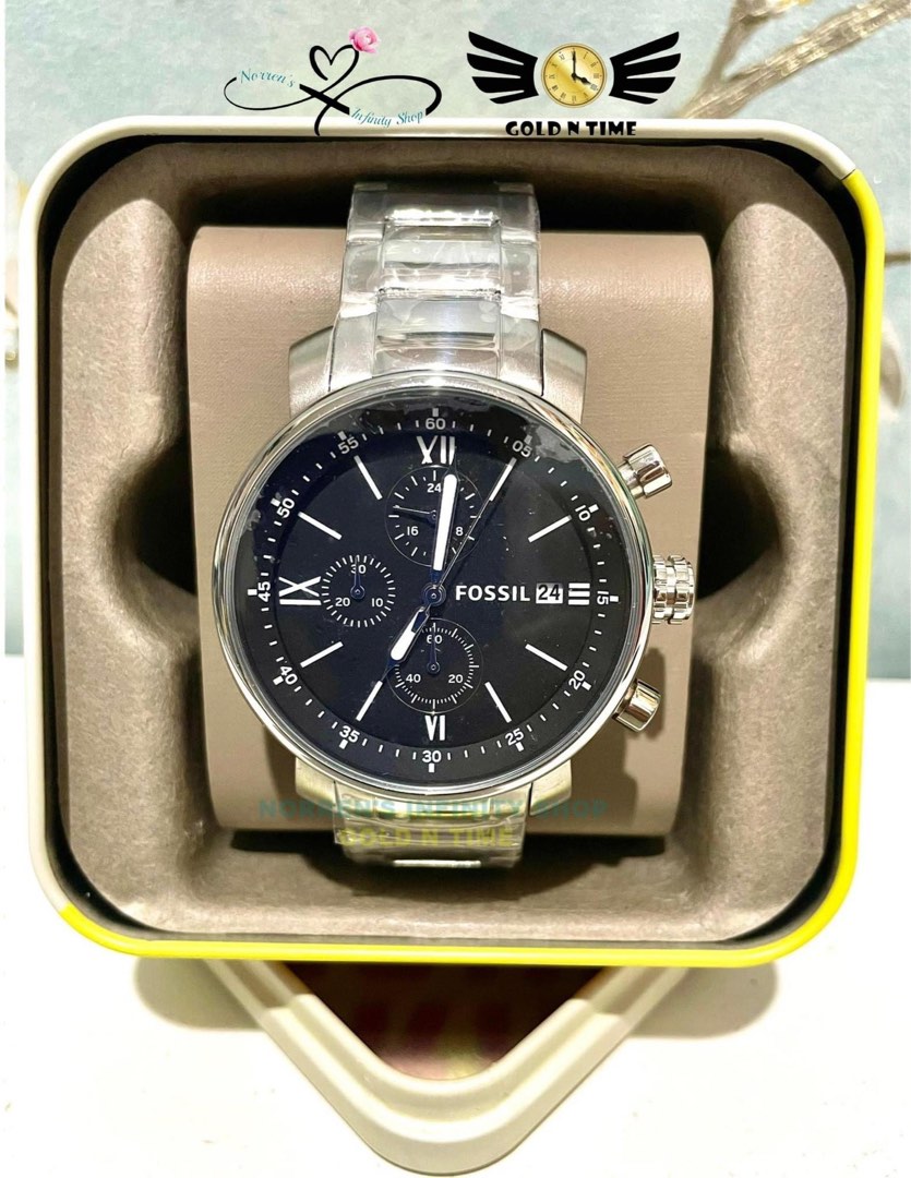 FOSSIL Rhett Chronograph Stainless Steel Watch, Men's Fashion, Watches ...