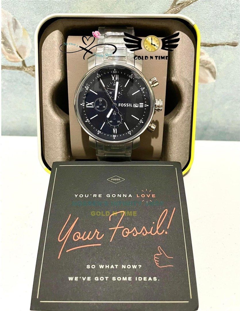 FOSSIL Rhett Chronograph Stainless Steel Watch, Men's Fashion, Watches ...