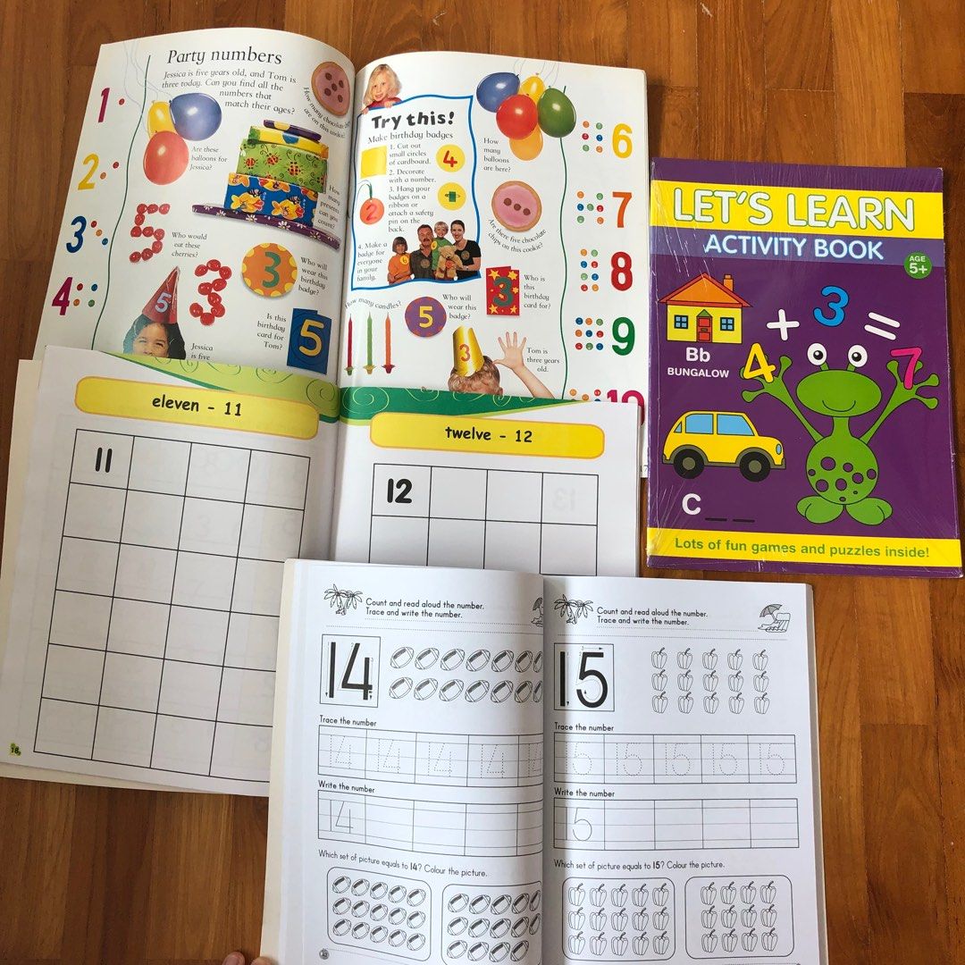 Free books with purchase! Set of 15 English Math Chinese workbooks ...