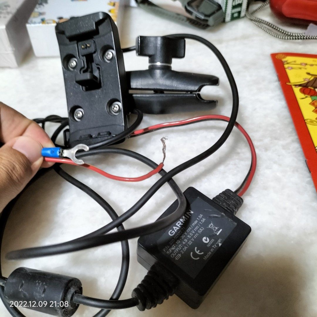 Garmin power supply, Motorcycles, Motorcycle Accessories on Carousell
