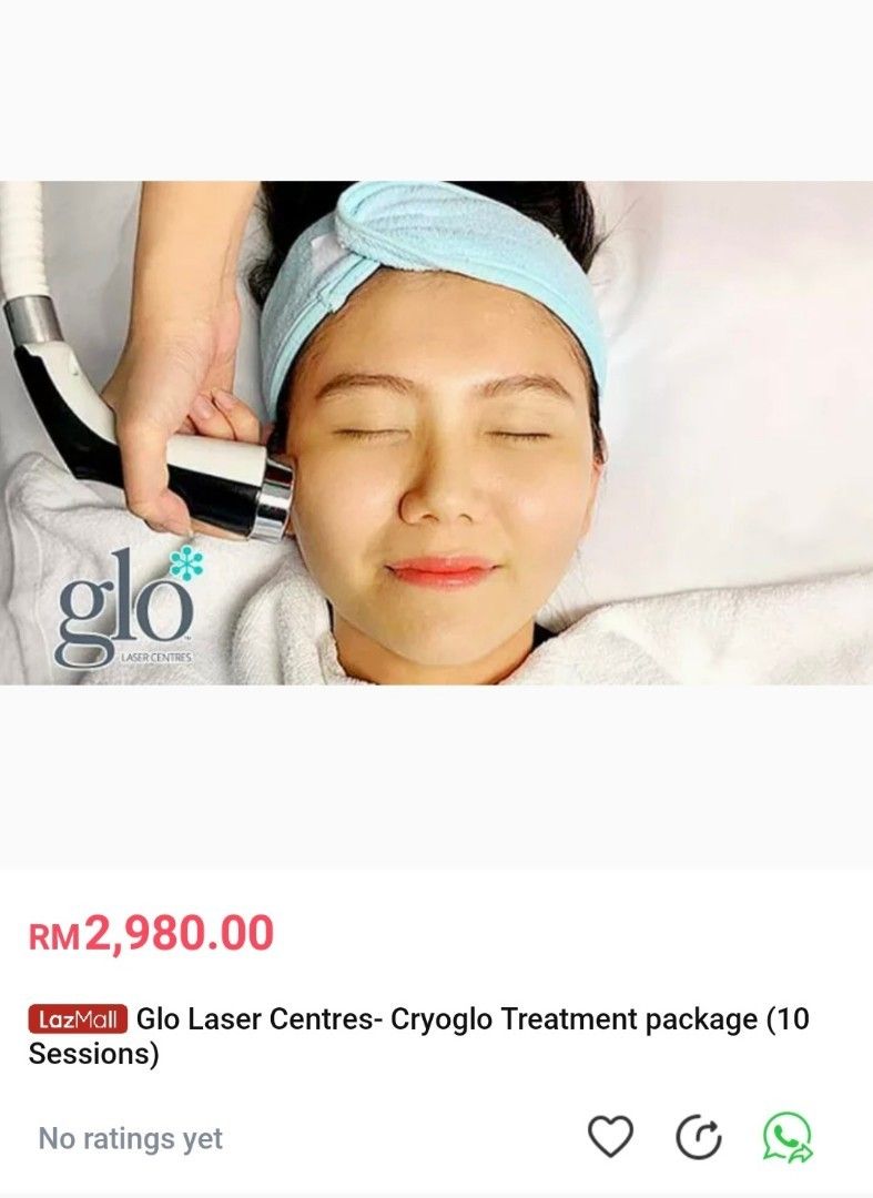 Glo Laser Centres - Cryoglo Treatment ( 10 sessions), Beauty & Personal ...