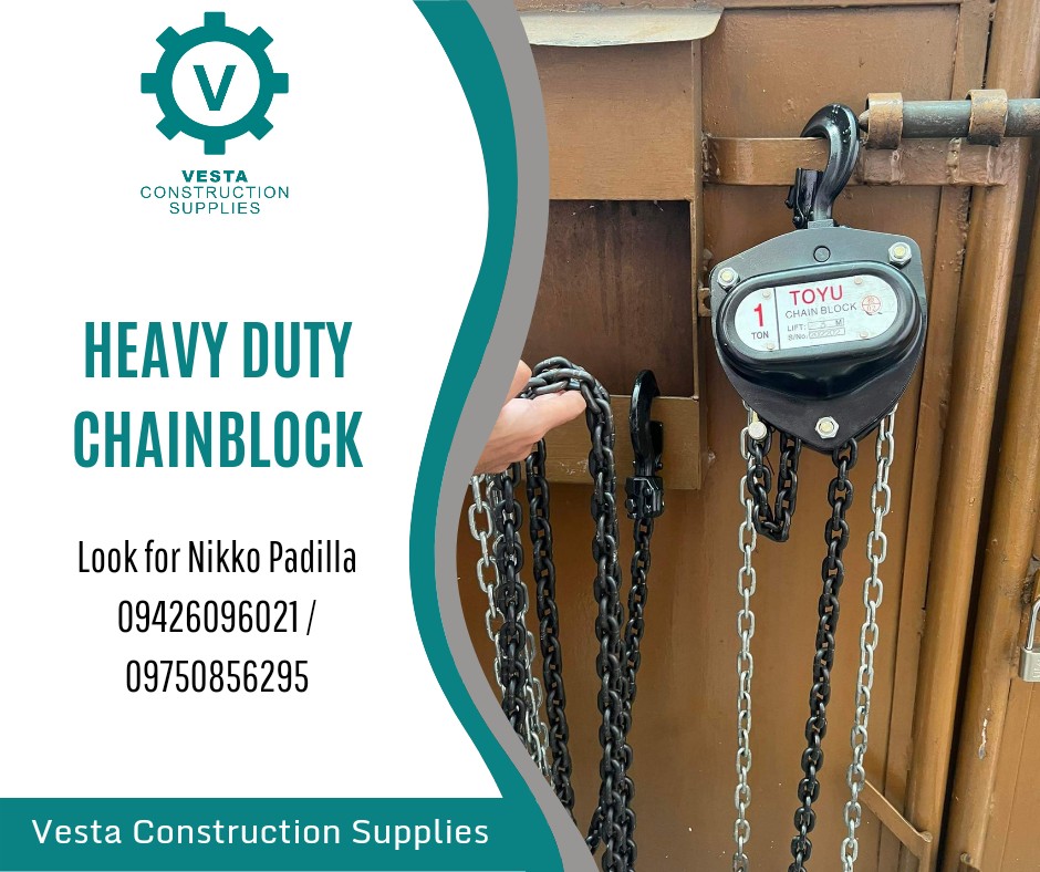 Heavy Duty Chain Block, Commercial & Industrial, Construction Tools ...