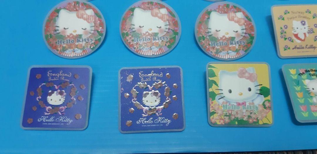 hello kitty 胸章 徽章 別針 7-11 超商 絕版 收藏 花花胸章, 哩哩扣扣, 其他在旋轉拍賣