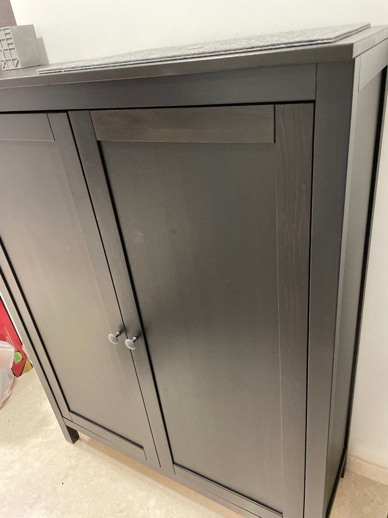 IKEA HEMNES cabinet, Furniture & Home Living, Furniture, Shelves ...