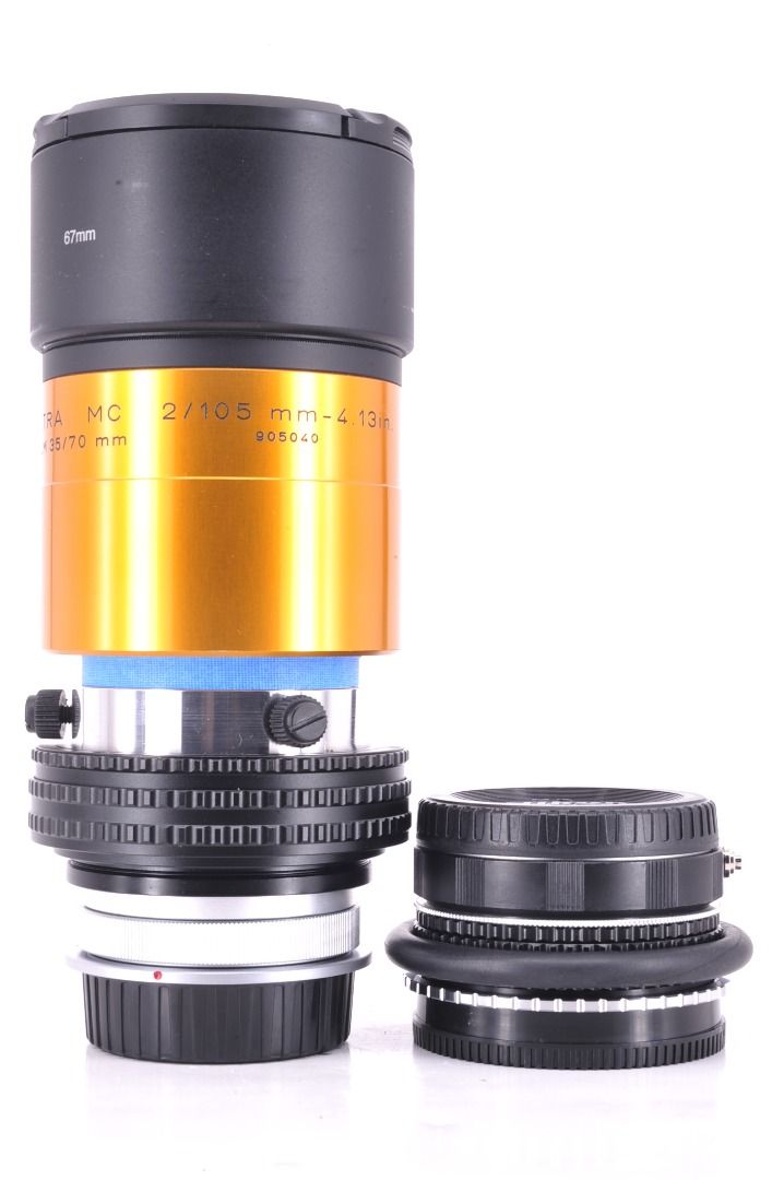ISCO OPTIC ULTRA HD MC CINEMA LENS 105mm F:2 NIKON F MOUNT & NIKON ...