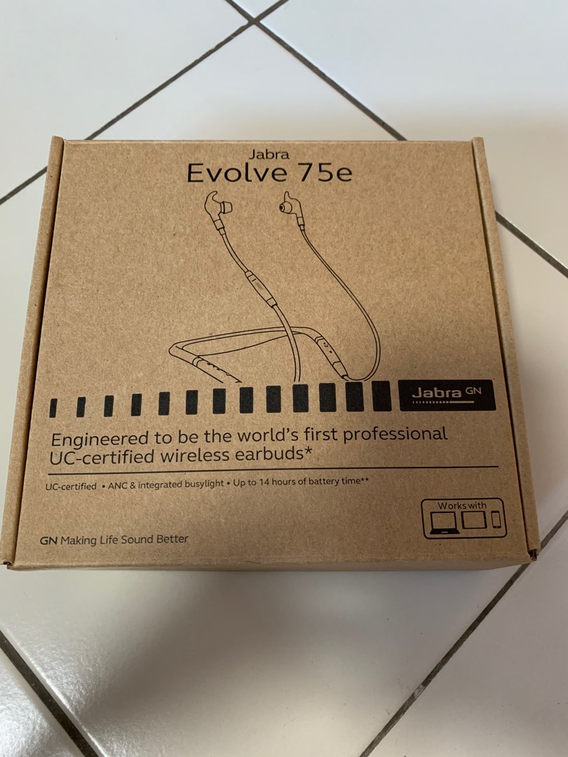 Jabra Evolve E Wireless Headset Audio Headphones Headsets On Carousell