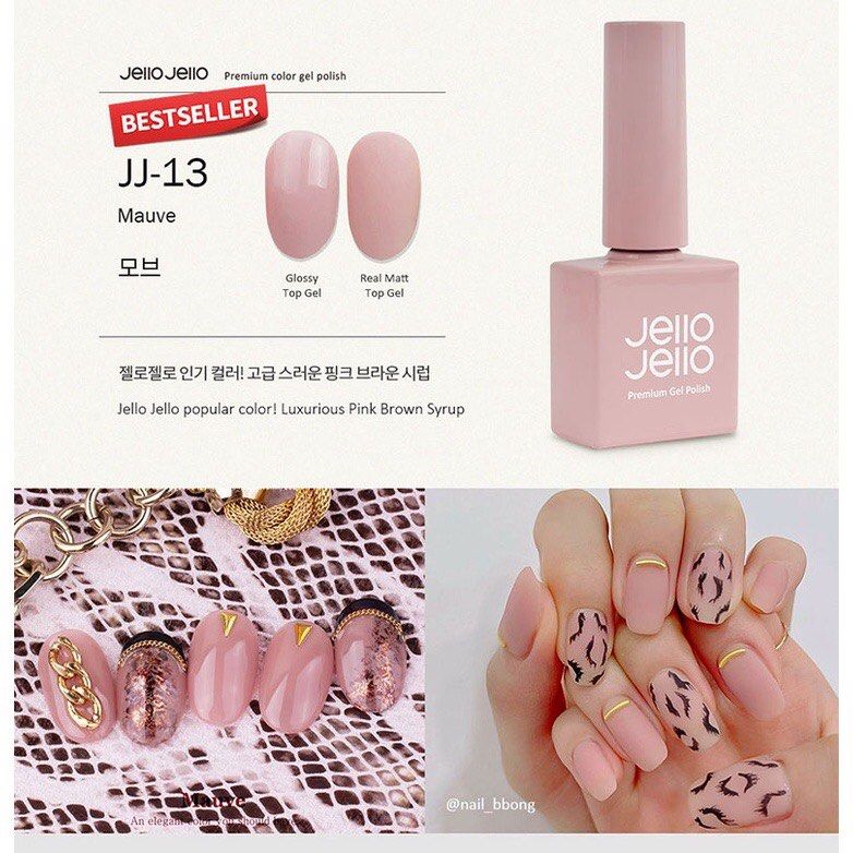 Jello Jello Premium Syrup Gel Nail Polish - JJ-13 Mauve, Beauty ...
