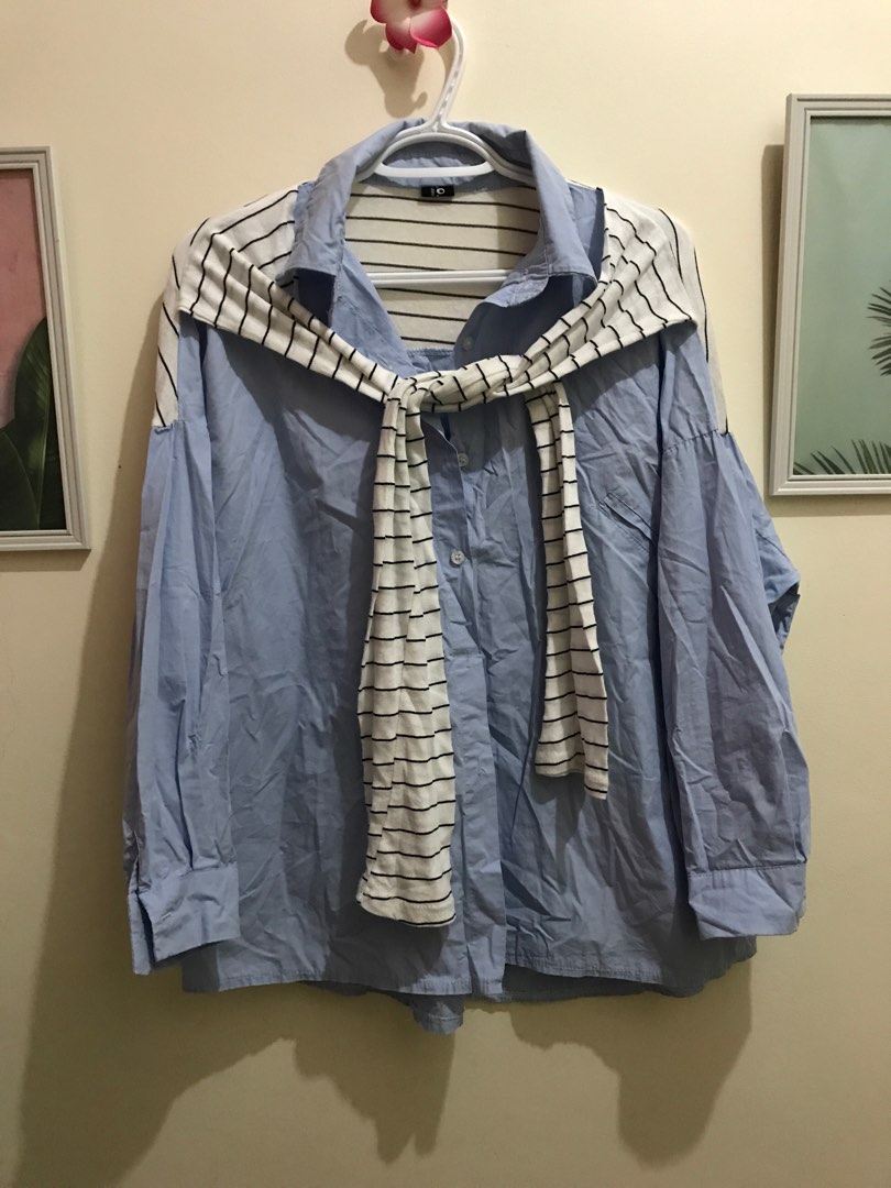 Korean Top, Women's Fashion, Tops, Longsleeves on Carousell