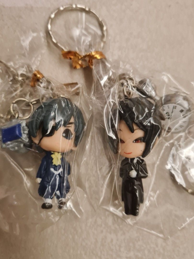 Kuroshitsuji Black Butler figure Keychain Set of 5, Hobbies & Toys ...