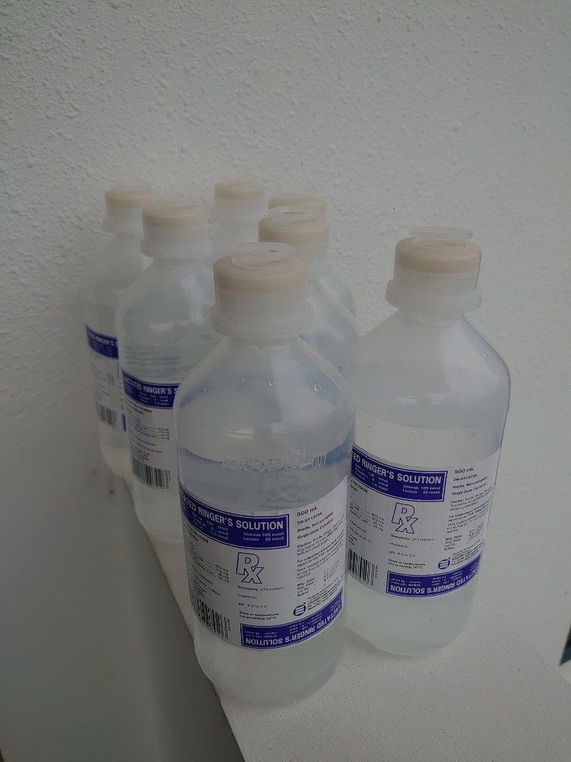 Lactated Ringer's Solution, 7x (500 mL bottle), Health & Nutrition ...