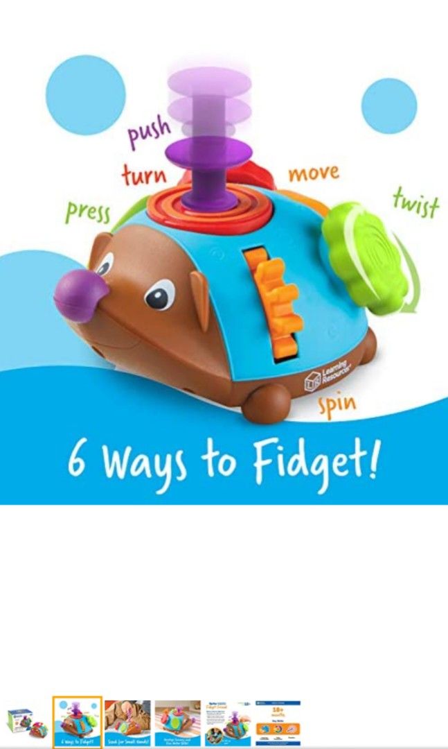 Learning Resources Spike the Fine Motor Hedgehog Fidget Friend, Hobbies ...