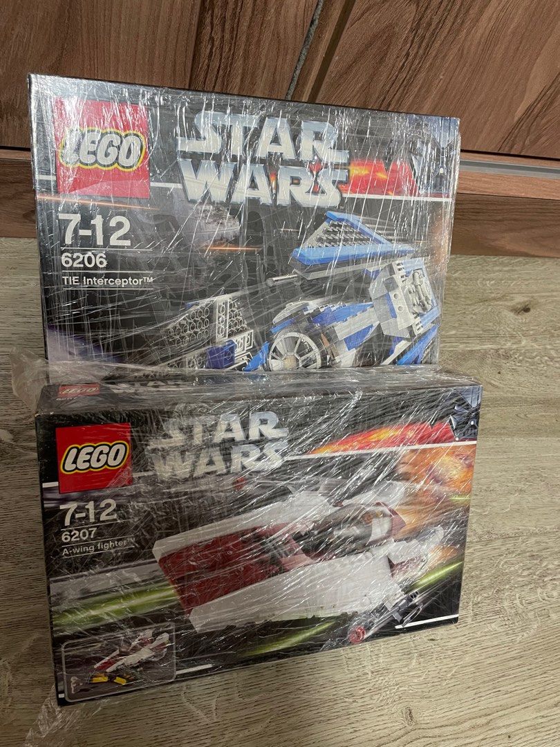Lego Star Wars 6207 A Wing Fighter and 6026 TIE Interceptor bundle ...