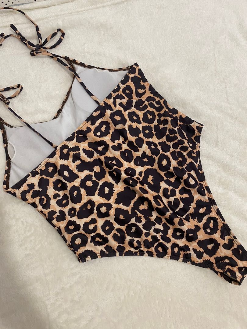 Leopard One piece Swimsuit, Women's Fashion, Swimwear, Bikinis ...