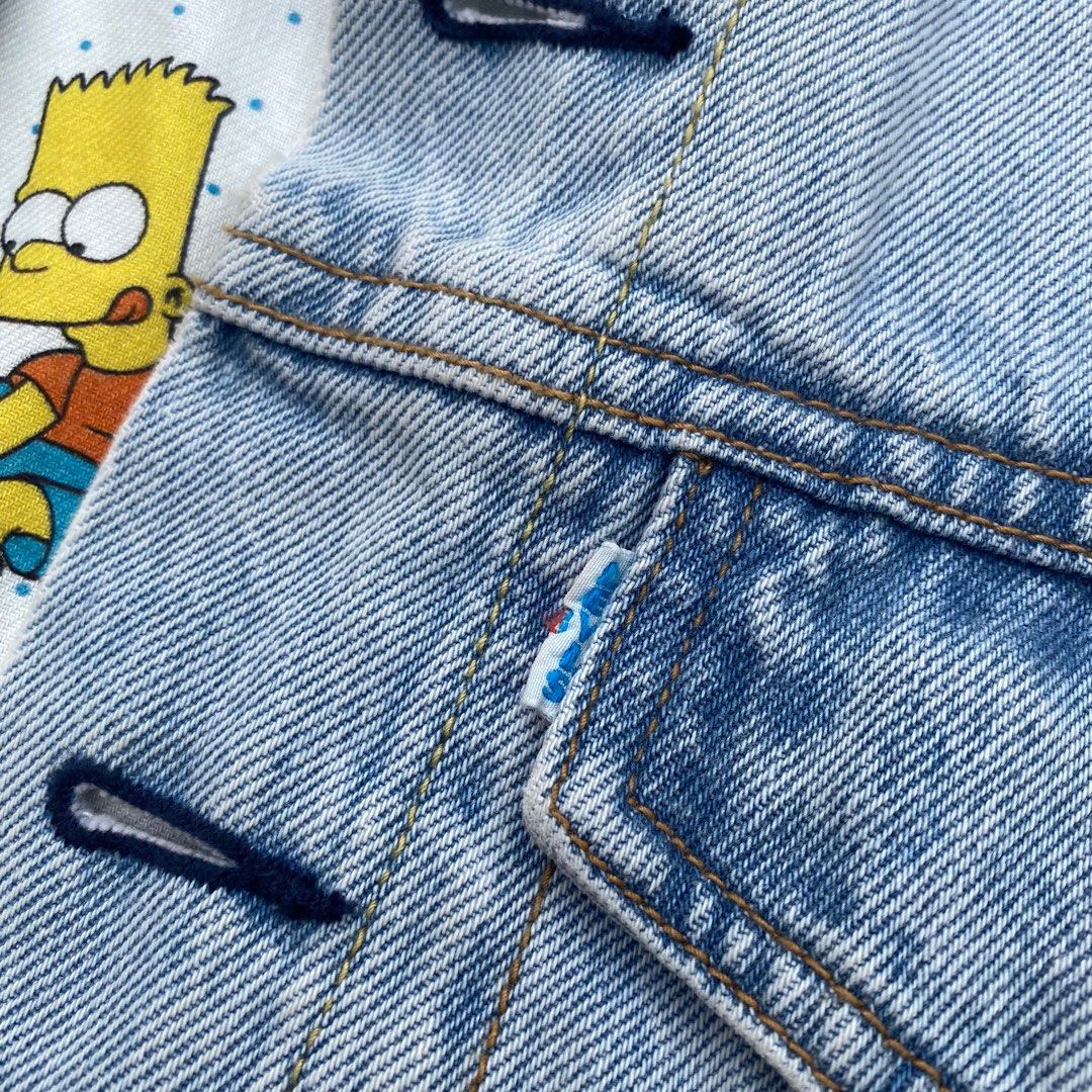 Levis X The Simpsons Trucker Jacket Jeans, Men's Fashion, Coats ...