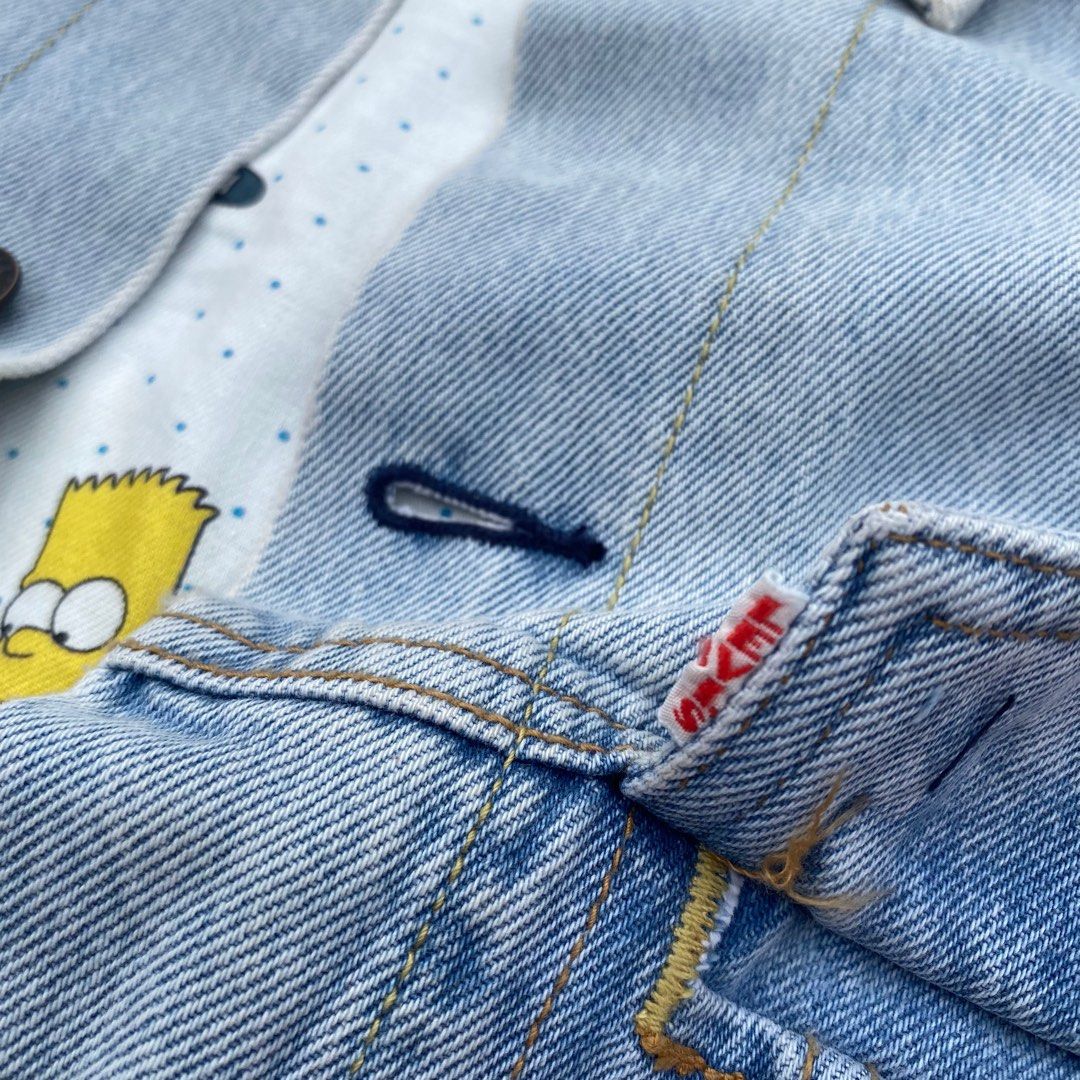 Levis X The Simpsons Trucker Jacket Jeans, Men's Fashion, Coats ...