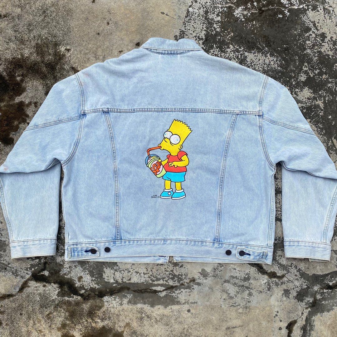 Levis X The Simpsons Trucker Jacket Jeans, Men's Fashion, Coats ...