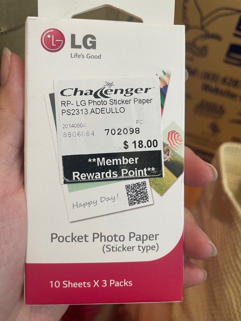 lG pocket photo only sticker type available, Photography, Cameras on ...
