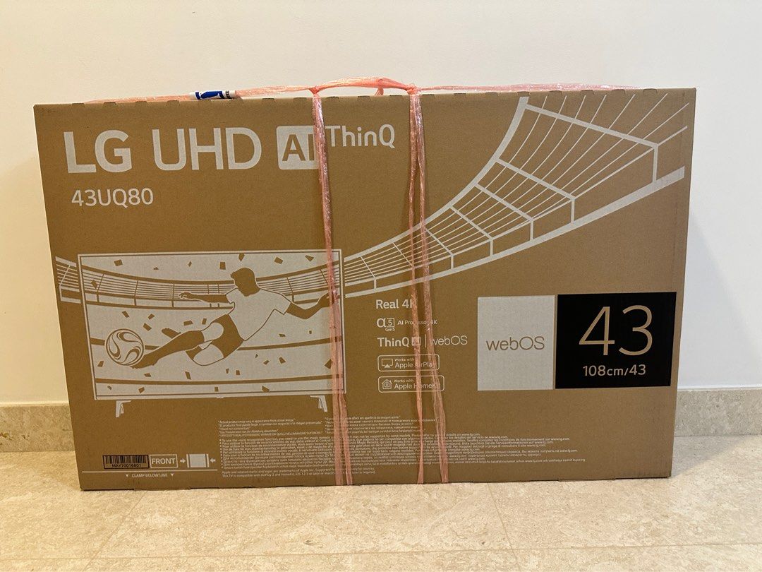 LG UQ80 43-Inch 4K Smart UHD TV, TV & Home Appliances, TV ...