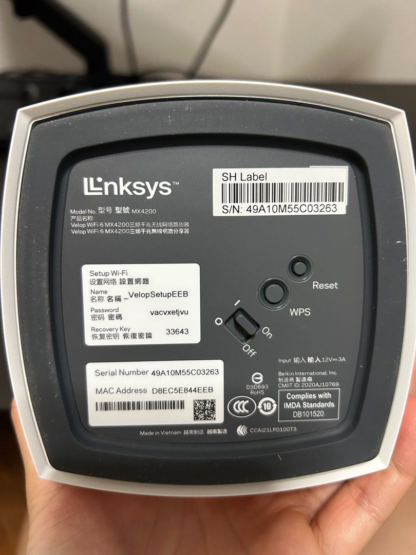 Linksys MX4200 Velop, Computers & Tech, Parts & Accessories, Networking ...